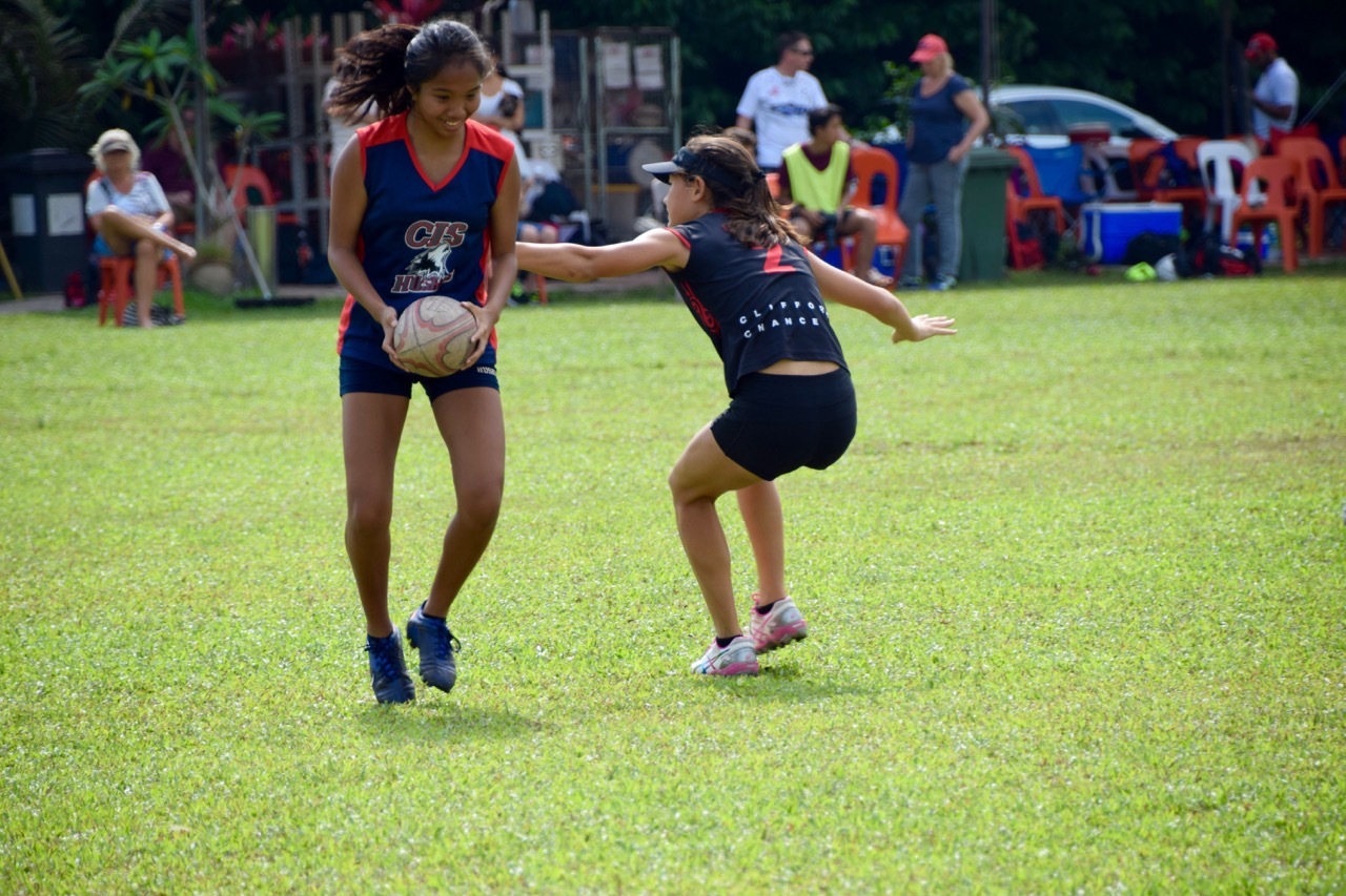 14U Girls Touch Rugby Team Shines | CIS Mosaic