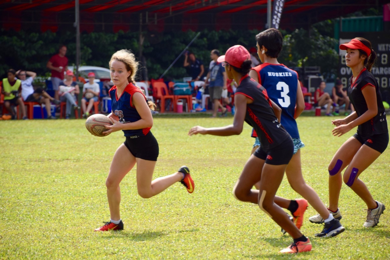 14U Girls Touch Rugby Team Shines | CIS Mosaic