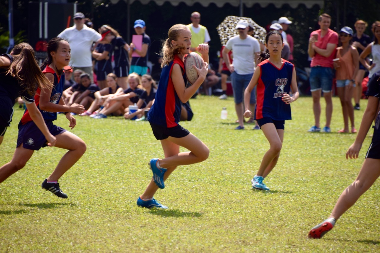 14U Girls Touch Rugby Team Shines | CIS Mosaic